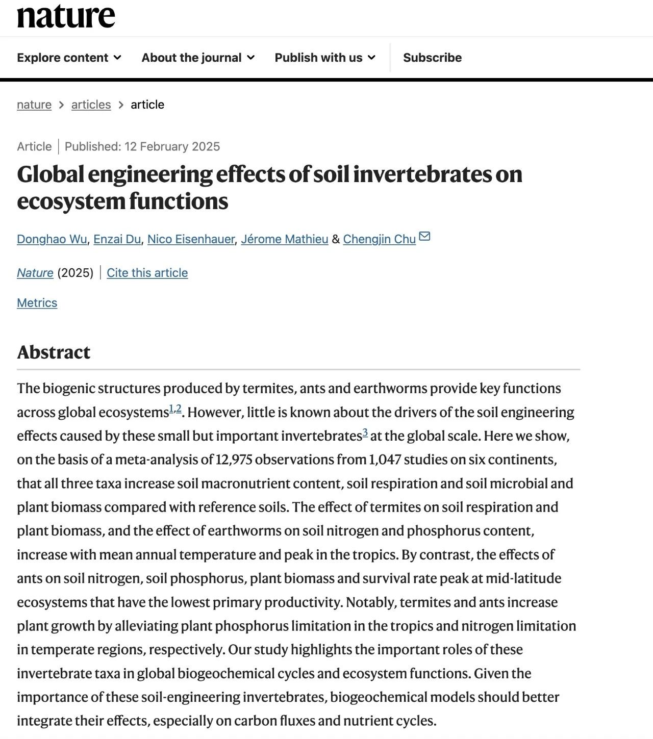 Study reveals soil invertebrates boost crop yields, soil health-中山大学 ...